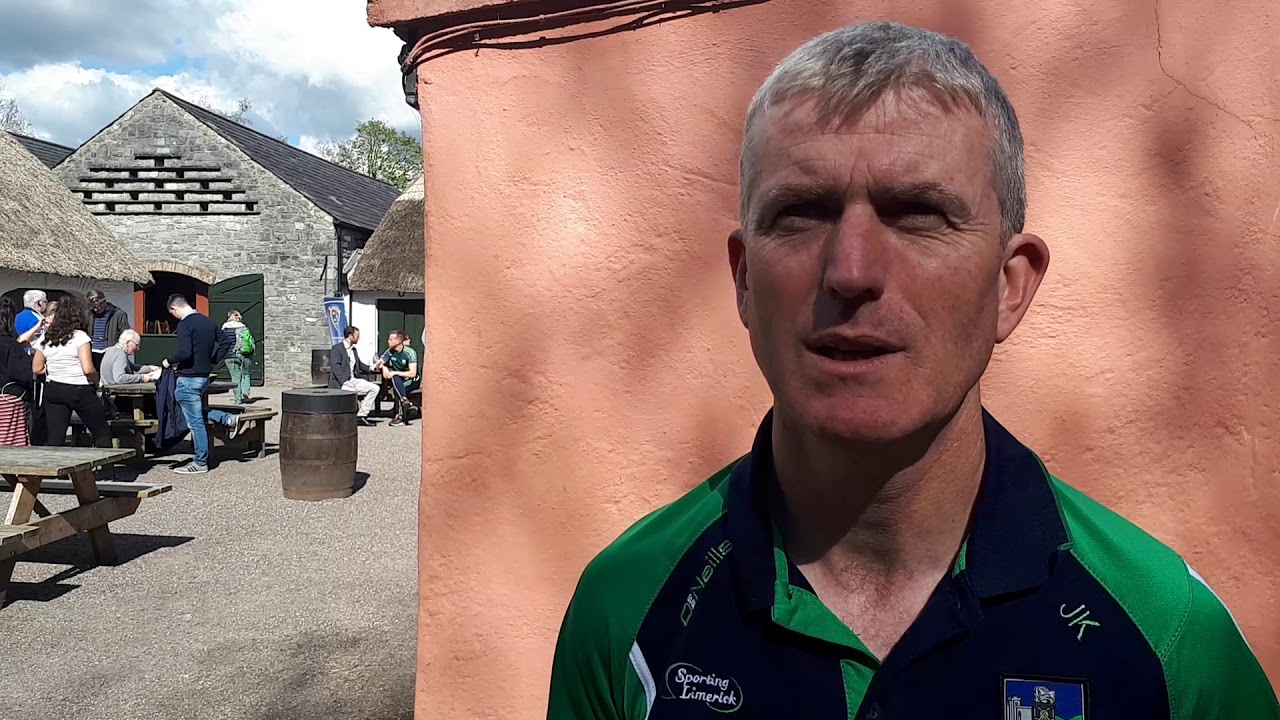 John Kiley Limerick hurling manager with Nicholas Rynne of Clare TV ...