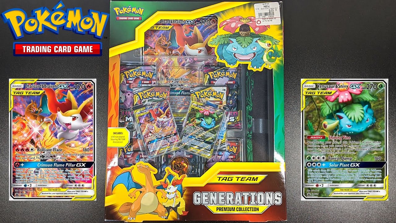 Pokemon Tag Team Generations Premium Collection Box Opening | Playmat ...