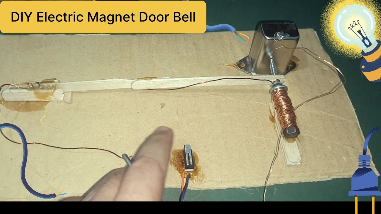 DIY Electric Magnet Door Bell - Simple Home Project for Beginners - YouTube