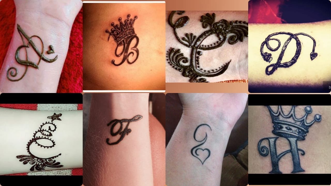 Alphabetical Mehndi Designs | Latest Mehndi Designs Ideas - YouTube