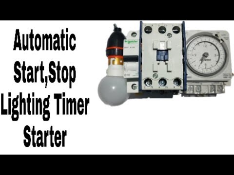 Automatic Start, Stop Lighting Timer Starter - YouTube