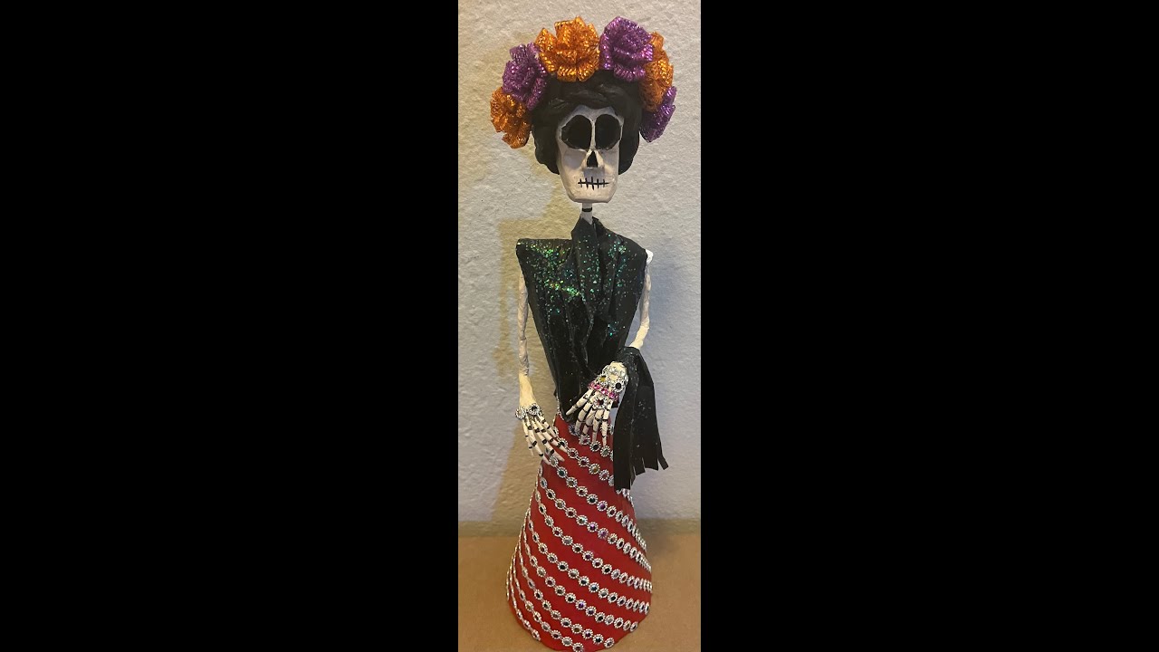 paso a paso como hacer una bonita catrina - YouTube