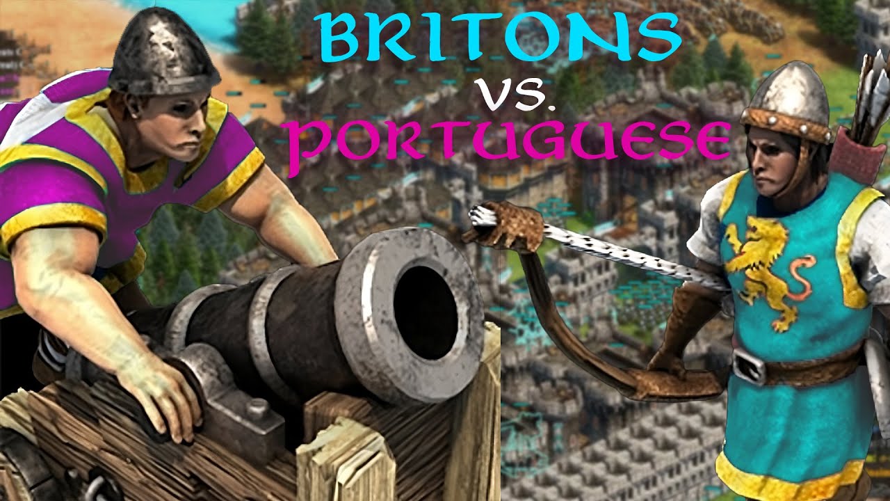 BRITONS VS. PORTUGUESE (Insane Britons Defense) #aoe #aoe2 #aoe2de #rts ...
