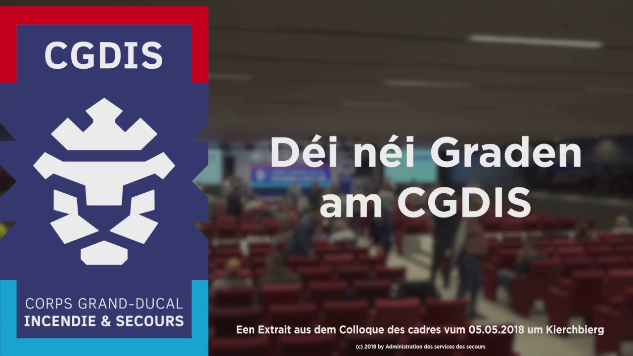 Déi néi Graden am CGDIS - YouTube