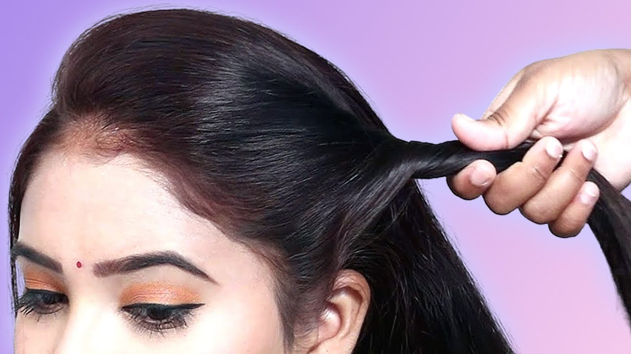 Beautiful Twisted Braid Hairstyle for girls | Hairstyles for log hair ...