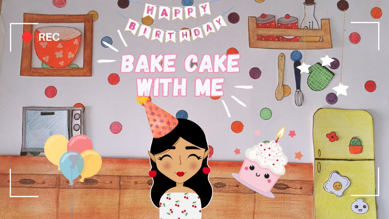 Baking a cake with me! Baking a cake by me🎂! A sweet surprise for BFF🎀🍪 ...