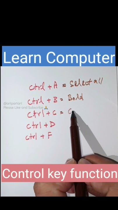 Control key functions #computer #worddocument #ctrlinkeyboard # ...
