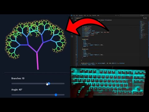 ASMR Programming – Code a Growing Fractal Tree - YouTube