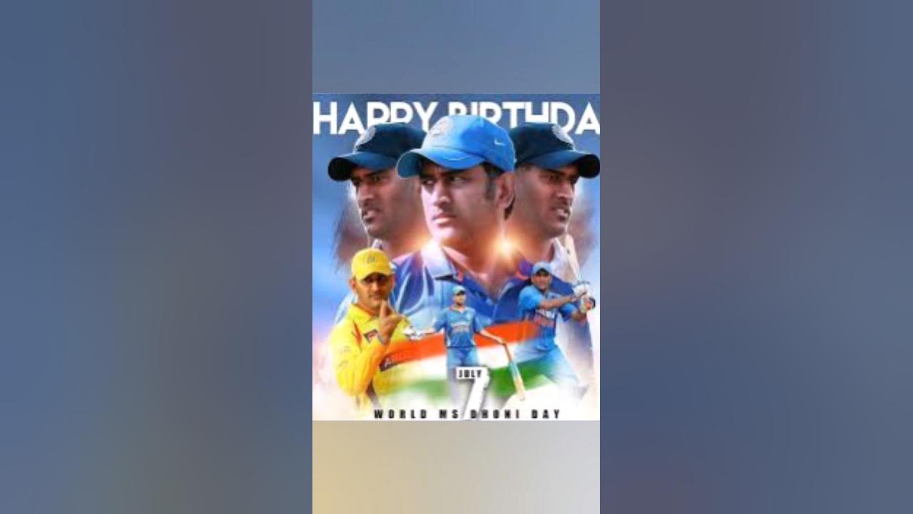 Happy birthday ms Dhoni || Happy Birthday | Ms Dhoni #msdhoni #shorts # ...