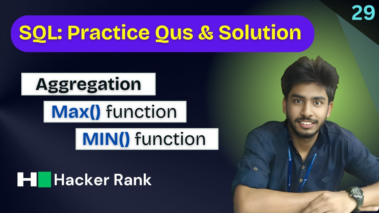 29) SQL | Hackerrank sql questions | sql tutorial | sql full course | sql tutorial for beginners ...