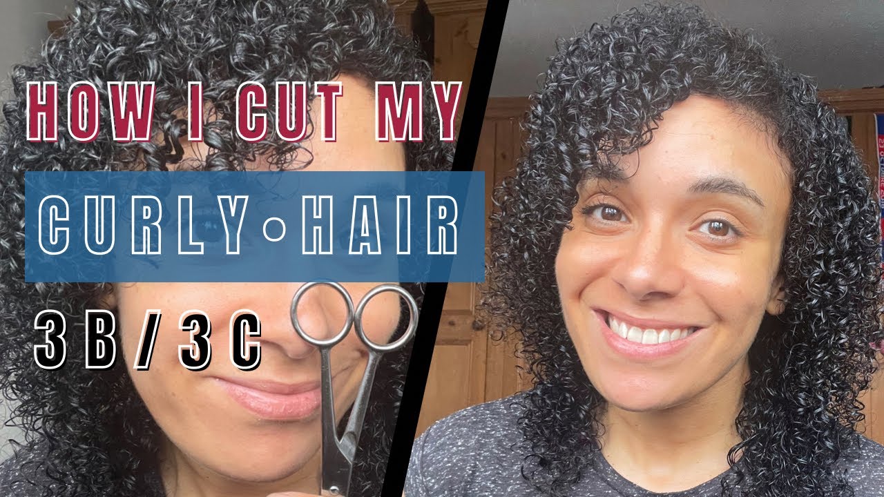 CURLY HAIR TRIM | 3B/3C type curls | BeYouWithLou - YouTube