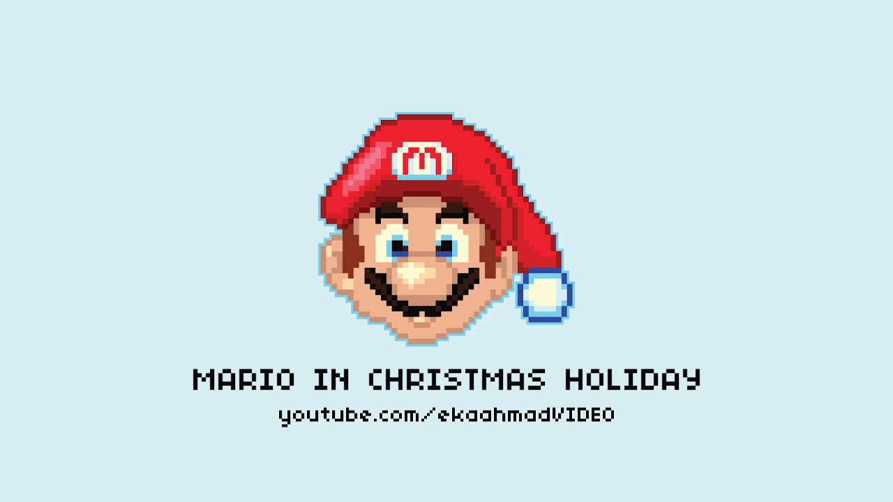 Create Mario Pixeled in Christmas Holiday with Illustrator - YouTube