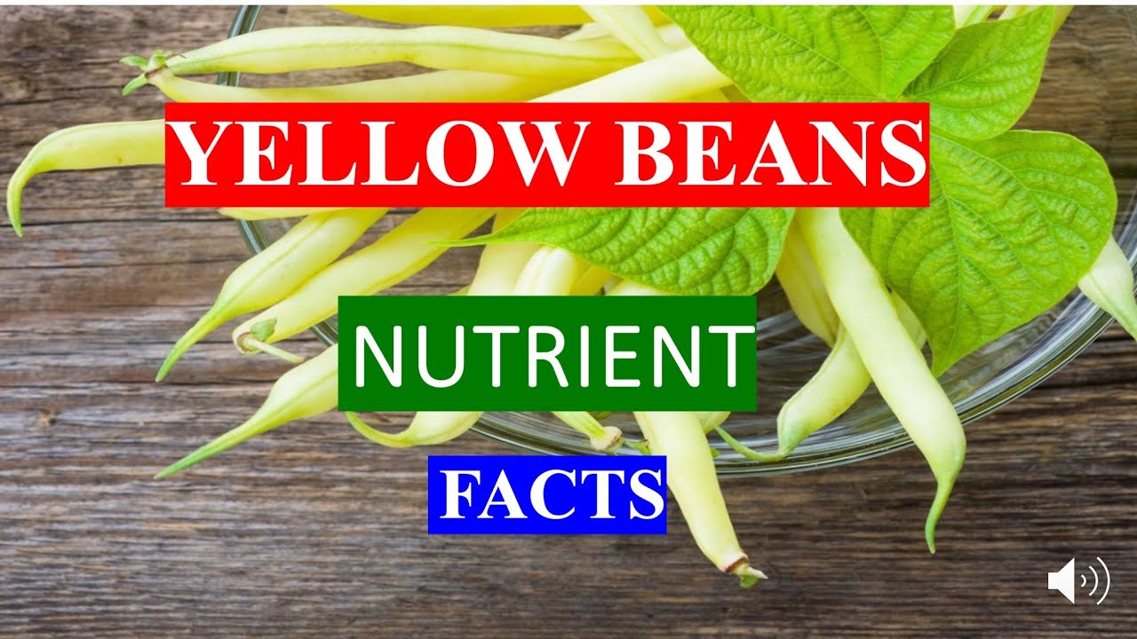YELLOW BEANS - HEALTH BENEFITS AND NUTRIENTS FACTS - YouTube