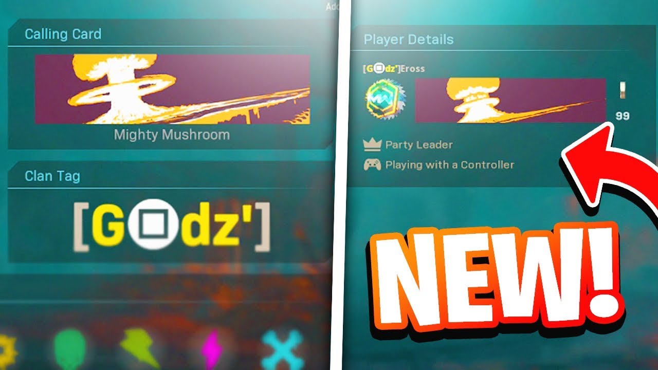 MW: Button Clan Tag Glitch! - YouTube