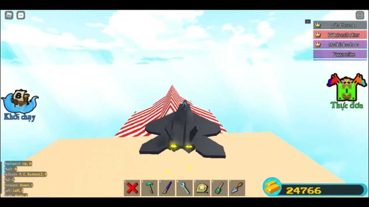 showcare realistic F22 raptor in build a boat - YouTube