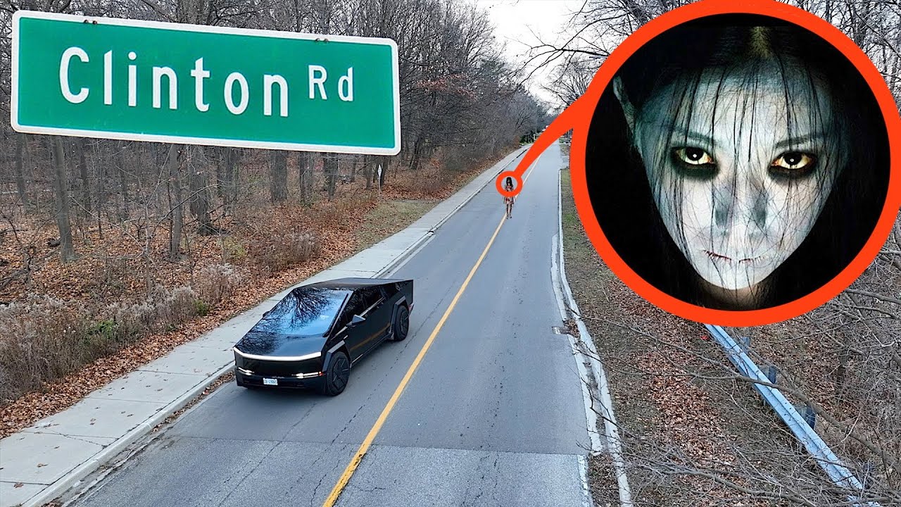 CyberTruck finds missing girl on Haunted Clinton Road (Help us) - YouTube