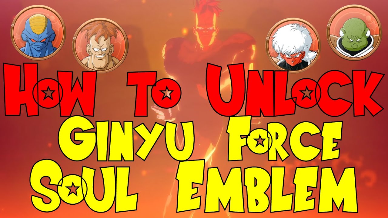 Dragon Ball Z Kakarot - Ginyu Force Soul Emblem Guide - Ginyu Force ...