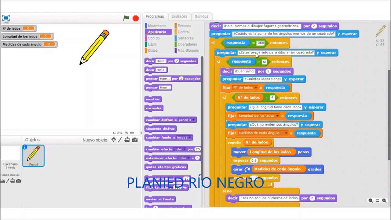 Dibujando figuras geométricas con Scratch - YouTube