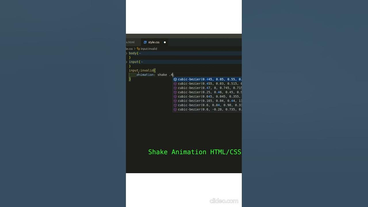 Shake Animation On Invalid Input Using Html And Css Youtube