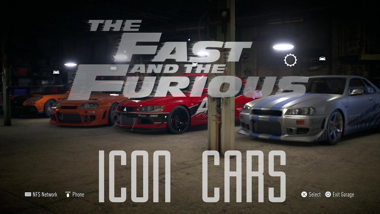 Fast And Furious - Iconic Cars - NFS 2015 - YouTube