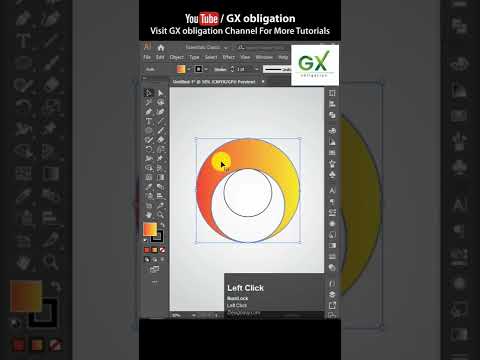 Ellipse logo with gradient | #illustrator #shorts - YouTube