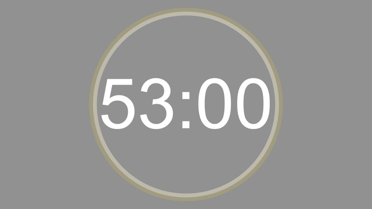 53 MINUTE - 4K - COUNTDOWN IN REVERSE - 3180 SECOND TIMER - - YouTube