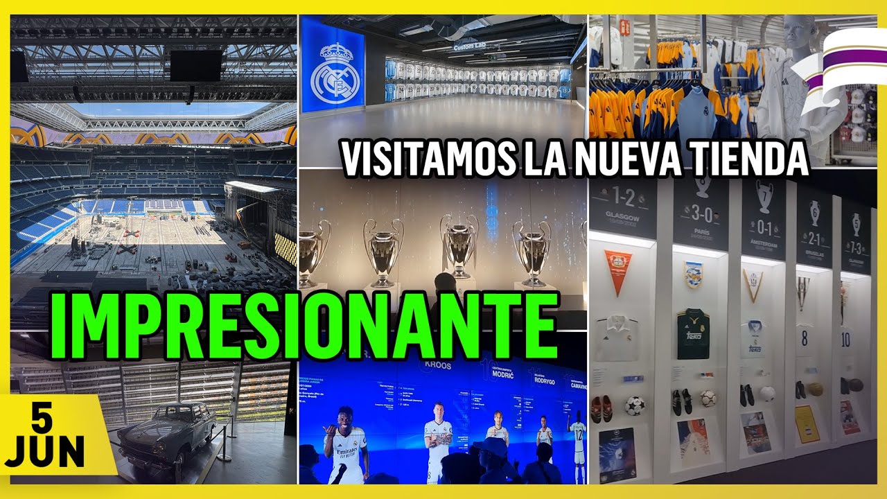 💥 ASÍ es la NUEVA TIENDA del REAL MADRID y la AMPLIACIÓN del TOUR del ...