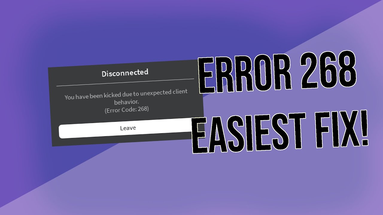 How To Fix Error 268 Roblox YouTube