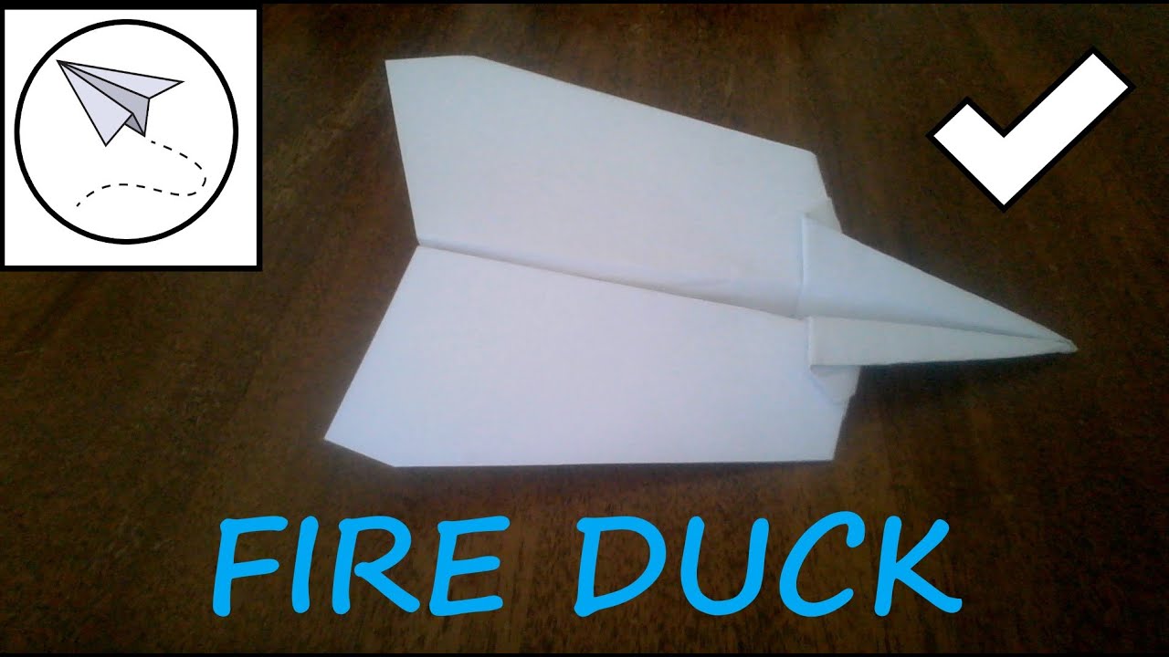 How To Make Fire Duck! - My Best Personal Design That Fly's Far - YouTube
