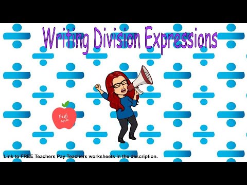 Writing Division Expressions - YouTube