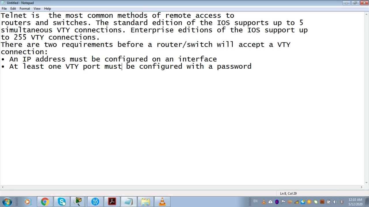 Configuration of Telnet,Login Timeout and Logging synchronization - YouTube