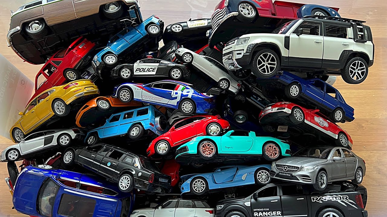 Big Collection Of Diecast Model Cars From The Box - YouTube
