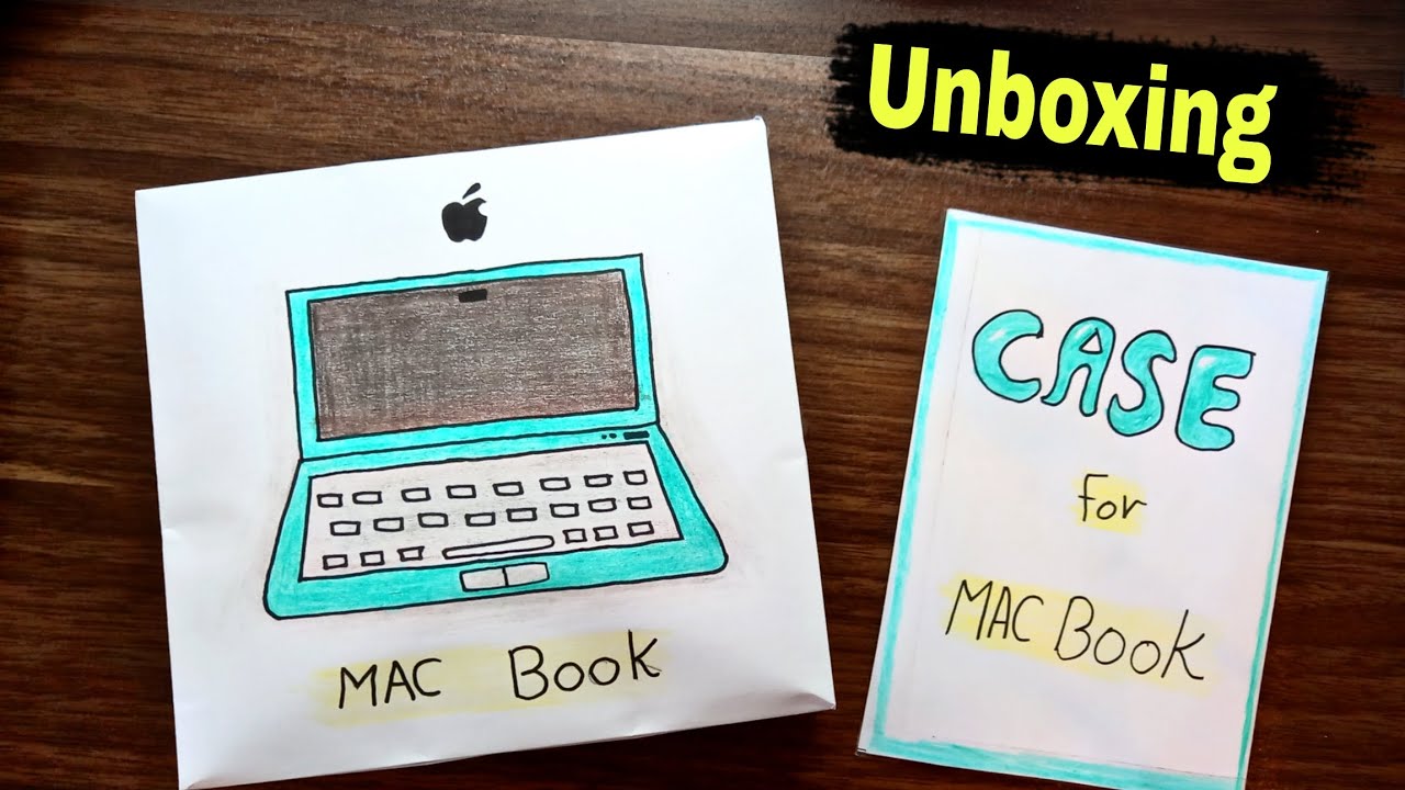 [💸paper diy💸] unboxing paper macbook pro | paper macbook squishy | ASMR ...