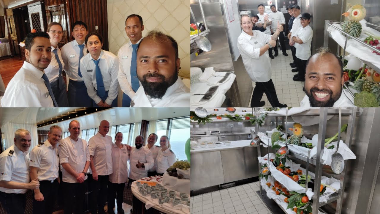 The kitchen party in the Rossini Aida Stella cruise with the Guest was ...