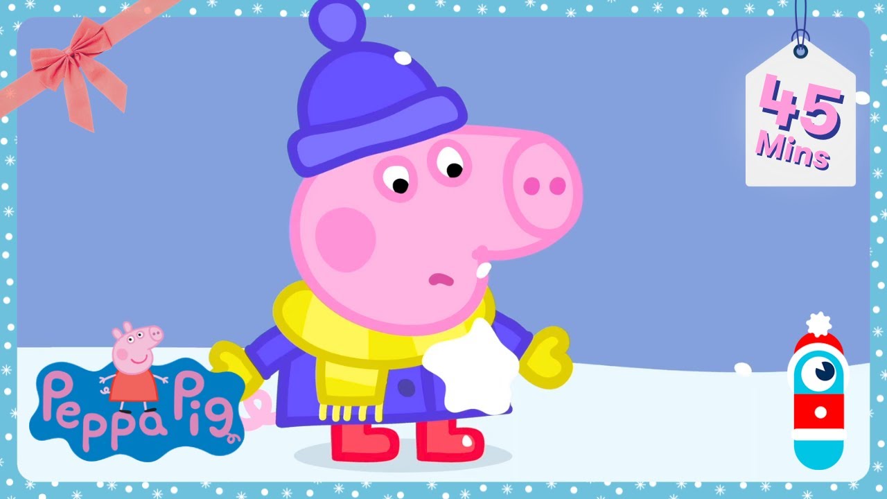 Peppa Plays in the Snow ️ | Christmas Compialtion 🎁 | Family Shows for ...