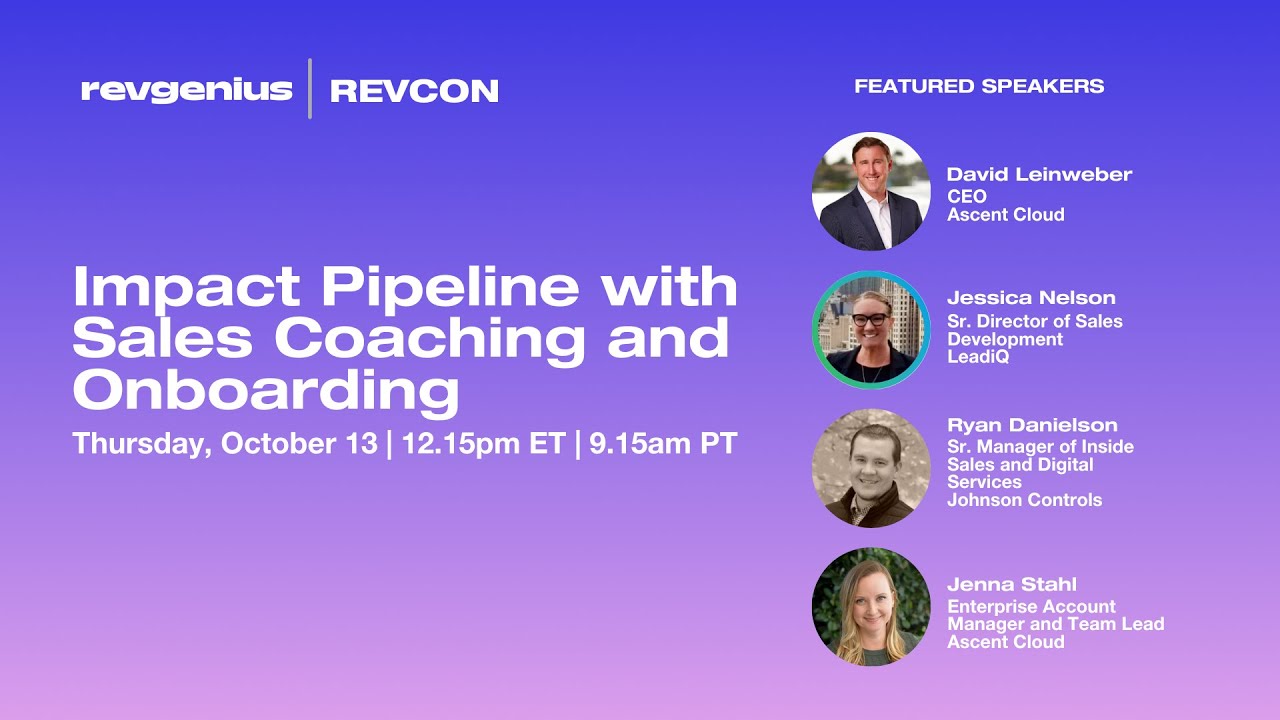 Impact Pipeline with Sales Coaching and Onboarding - YouTube