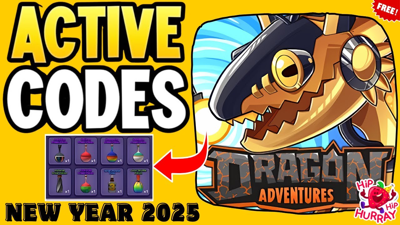 🎁NEW YEAR 2025⚡CODES🎁DRAGON ADVENTURES ROBLOX REDEEM CODES 2025 ...