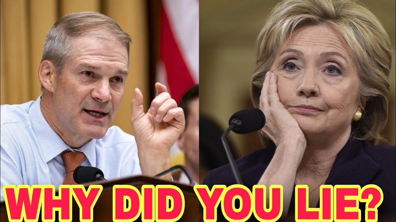 Jim Jordan DROPS The Hammer On Hillary Clinton That Leaves The Entire ...