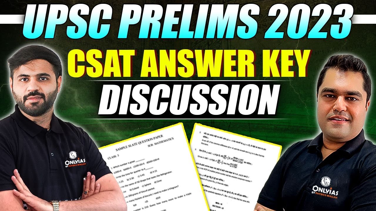 Answer Key Discussion For CSAT UPSC Prelims 2023 Exam YouTube answer-key-discussion-for-csat-upsc-prelims-2023-exam-youtube