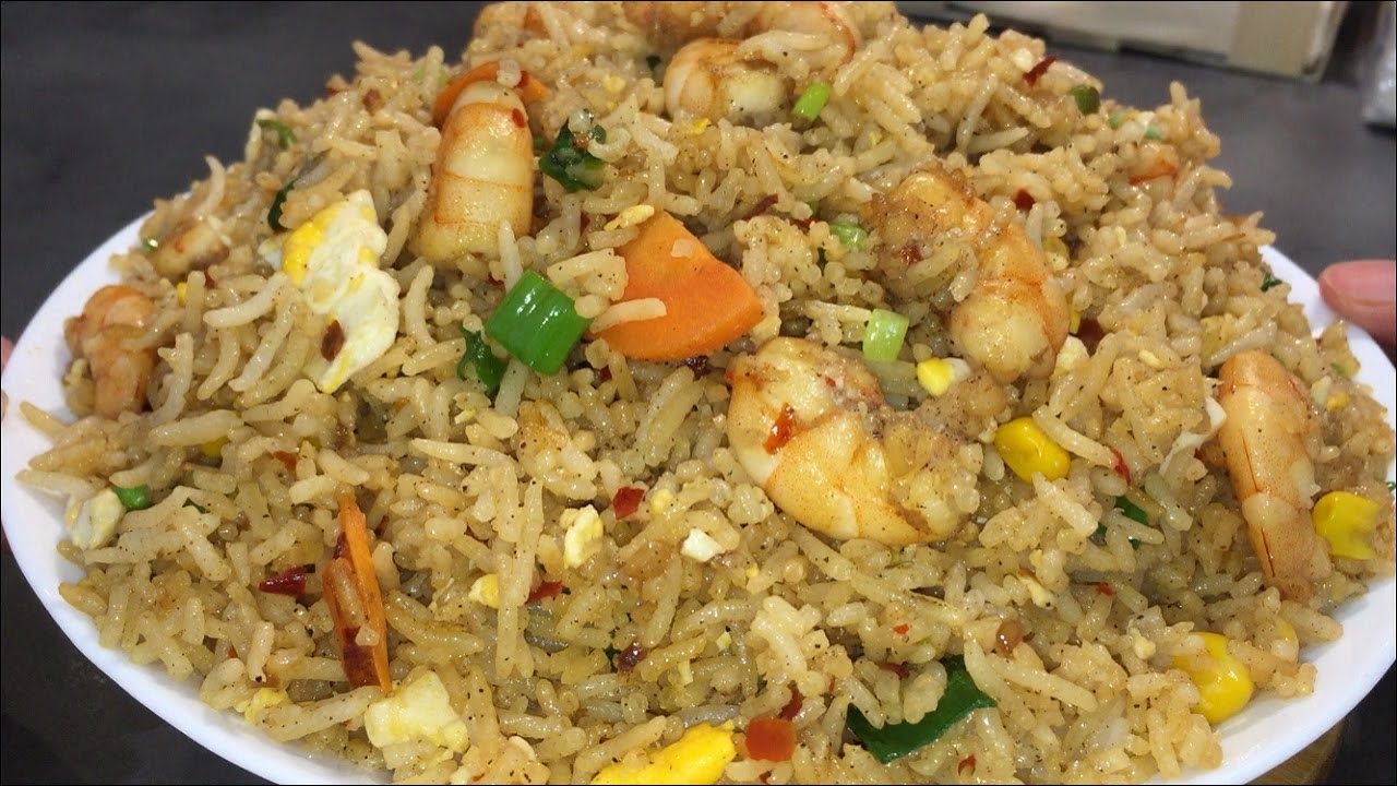 Prawn Fried Rice | Chinese Style Shrimp Fried Rice | Nasi Goreng Cina ...