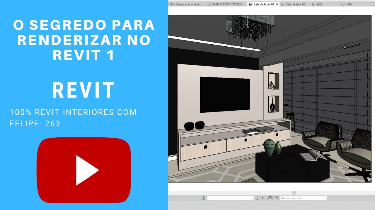 100% Revit Interiores Felipe- Aula 263- AULA AVANÇADA- O SEGREDO PARA ...