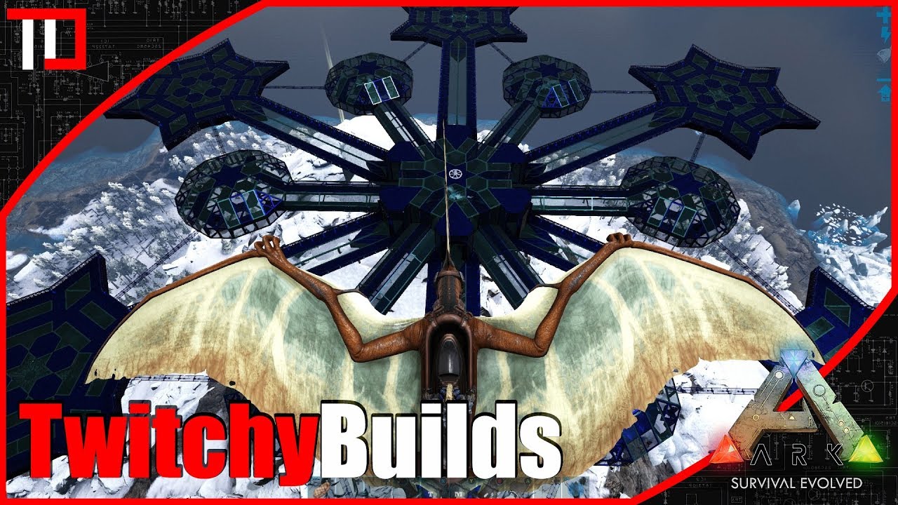 TwitchyBuilds - ARK: Survival Evolved - The Island Floating Snow Base ...