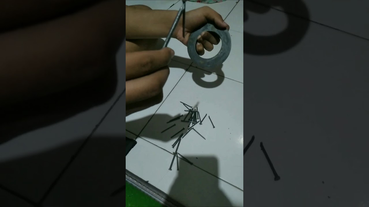 3 cara membuat magnet dengan paku,kawat, dan baterai - YouTube
