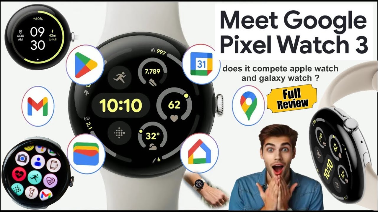 Google Pixel Watch 3 Review! Does it compete the Apple and Galaxy Watch ...