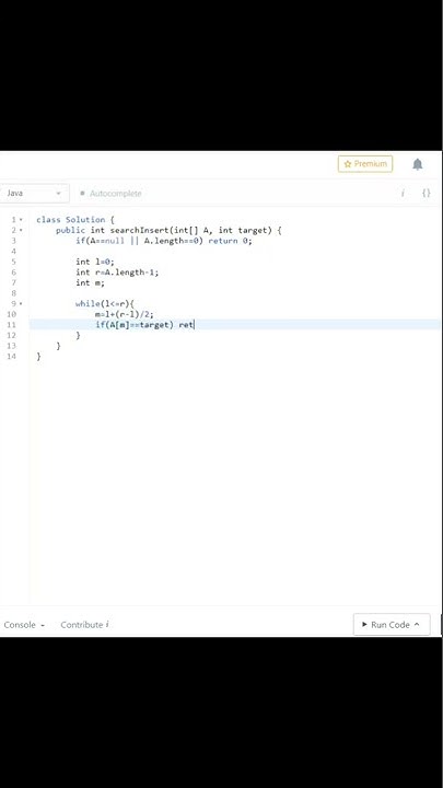 35 Leetcode Solution Search Insert Position Dsa Datastructures Algorithm Coding Shorts