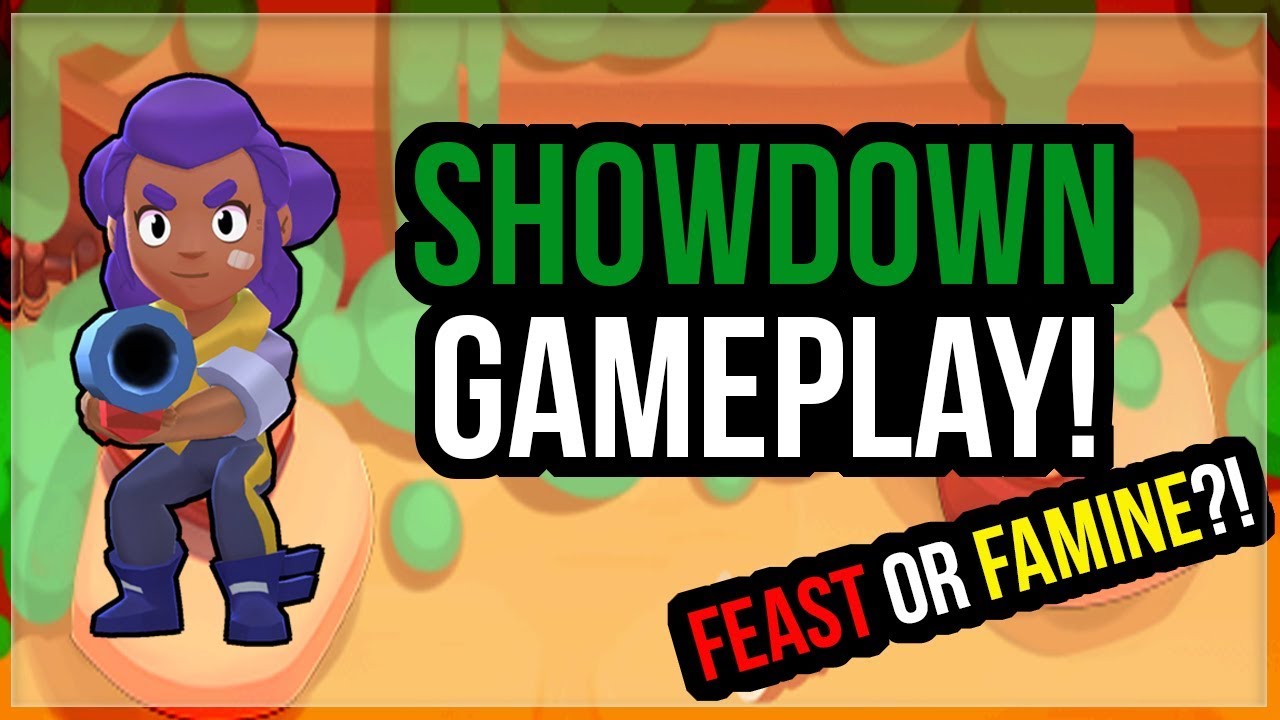 Showdown Gameplay! Shelly, Colt, Barley on Feast or Famine! [Brawl ...