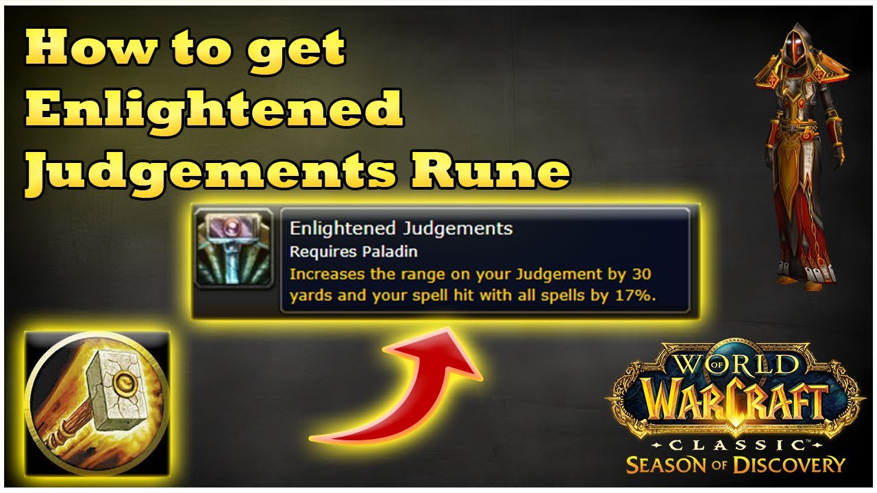 How to get Enlightened Judgement Rune for Paladin [WoW SoD] - YouTube