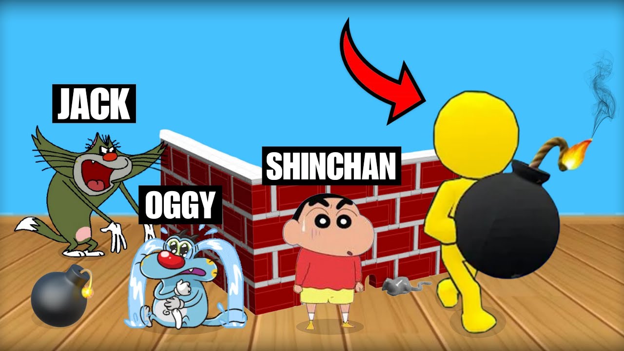 OGGY AND JACK PLAYING PASS THE BOMB GAME | OGGY GAME - YouTube