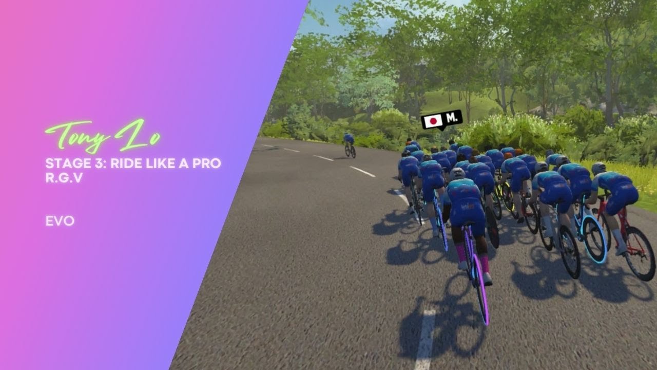 STAGE 3: RACE LIKE A PRO— R.G.V (Team Bike Exchange-Jayco) R.G.V. 1 ...
