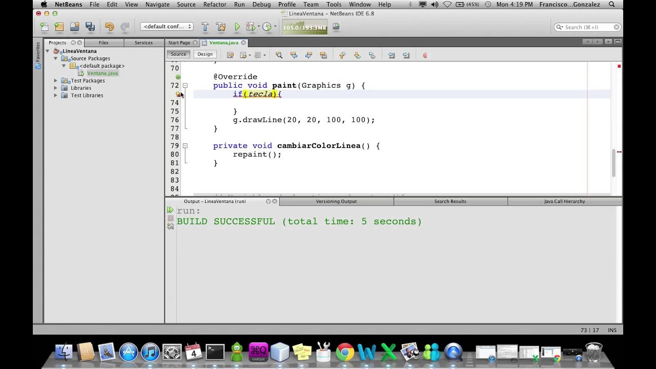 Linea Canvas KeyPressed - YouTube